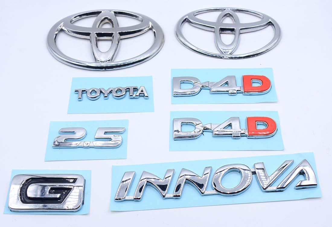 Buy Car Monogram Emblem Decals Logo For Innova 2.5 D-4.D G Online ...