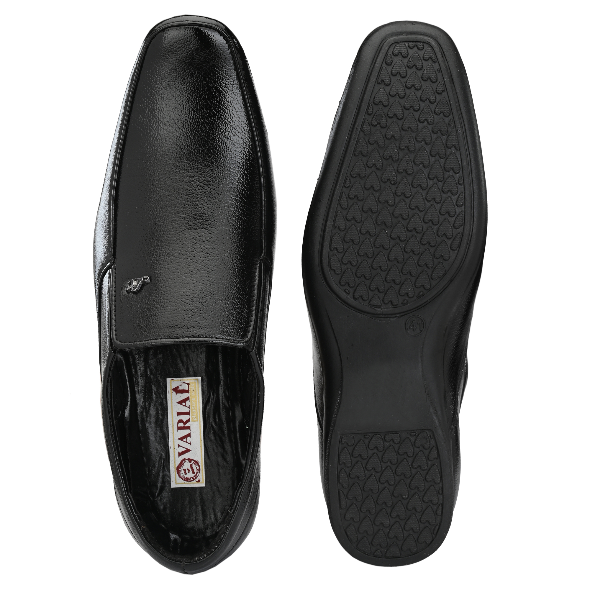 Buy Mercy Black Formal Moccasin Shoes For Men(1630) Online @ ₹650 from ...