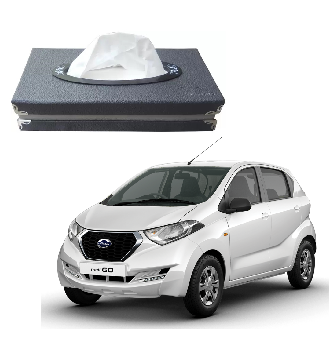 Buy Auto Addict Car Tissue Grey Leatherite Box With 200 Sheets(100 ...