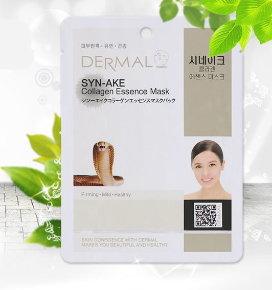 Buy Dermal Syn-ake Collagen Face Mask Smooth Elastic Skin Online @ ₹129 ...