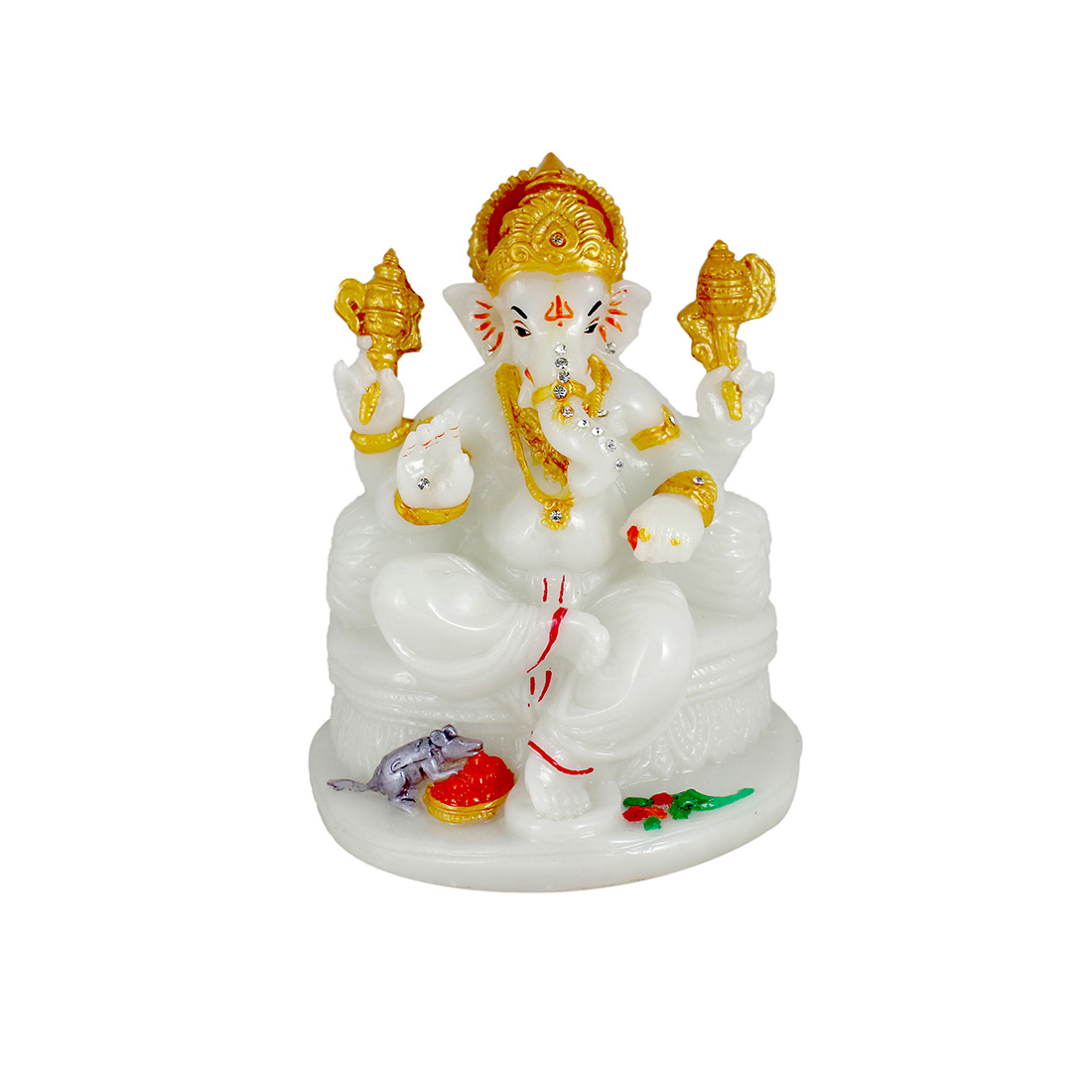 Buy Kartik Lord Ganesha Radium Idol God Ganpati/Ganesh Handicraft ...