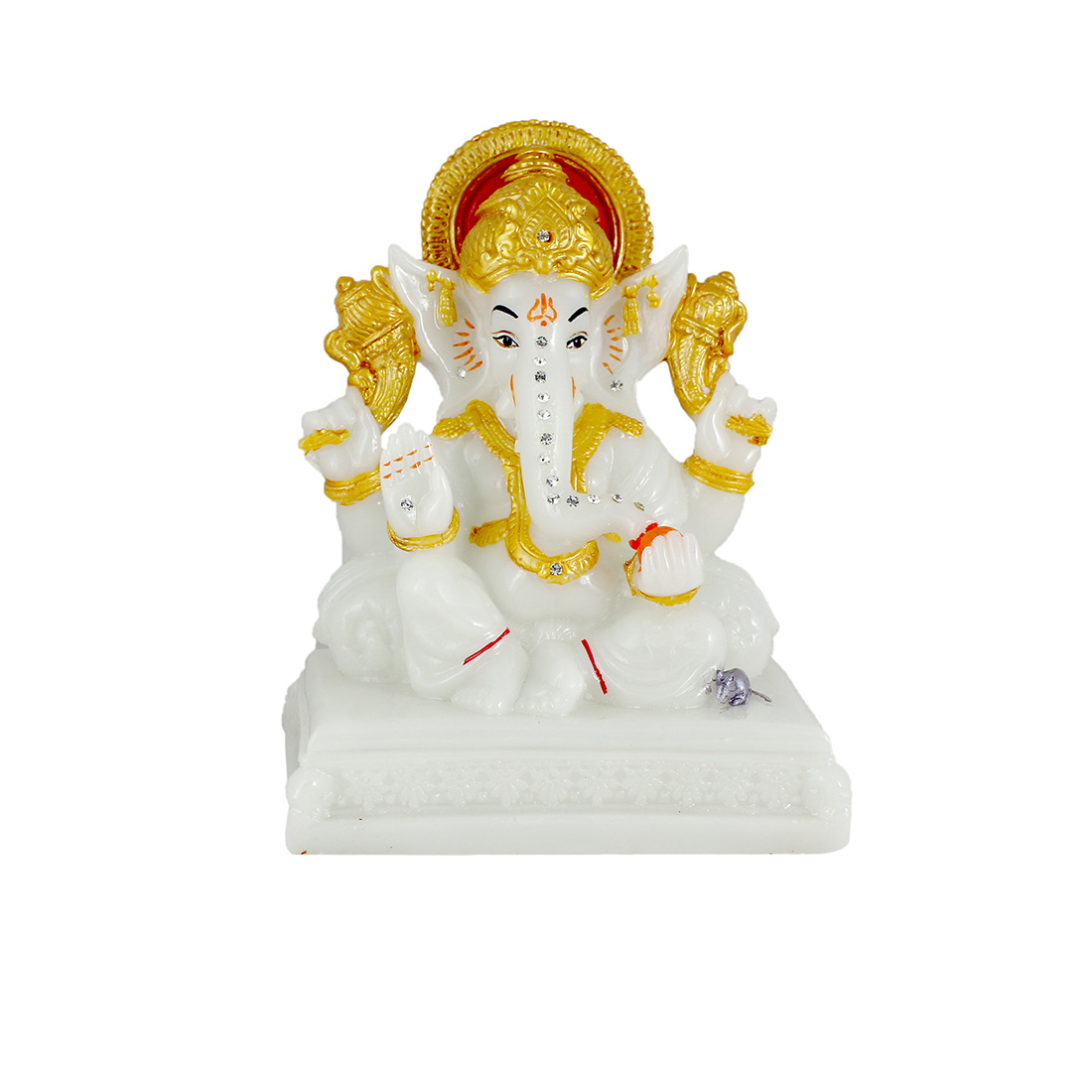 Buy Kartik Lord Ganesha Radium Idol God Ganpati/Ganesh Handicraft ...
