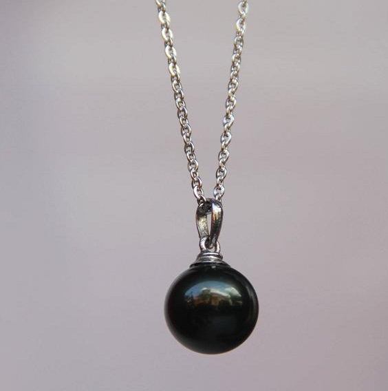 Buy Black Pearl Pendant with Natural Black Moti ( Mukta ) Astrological ...