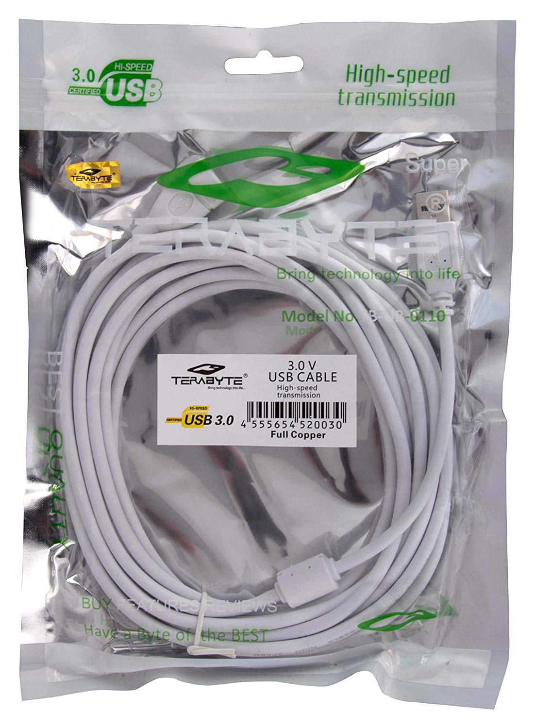 Buy Terabyte USB 3.0 High - Speed Extension Cable (White) Online @ ₹229 ...