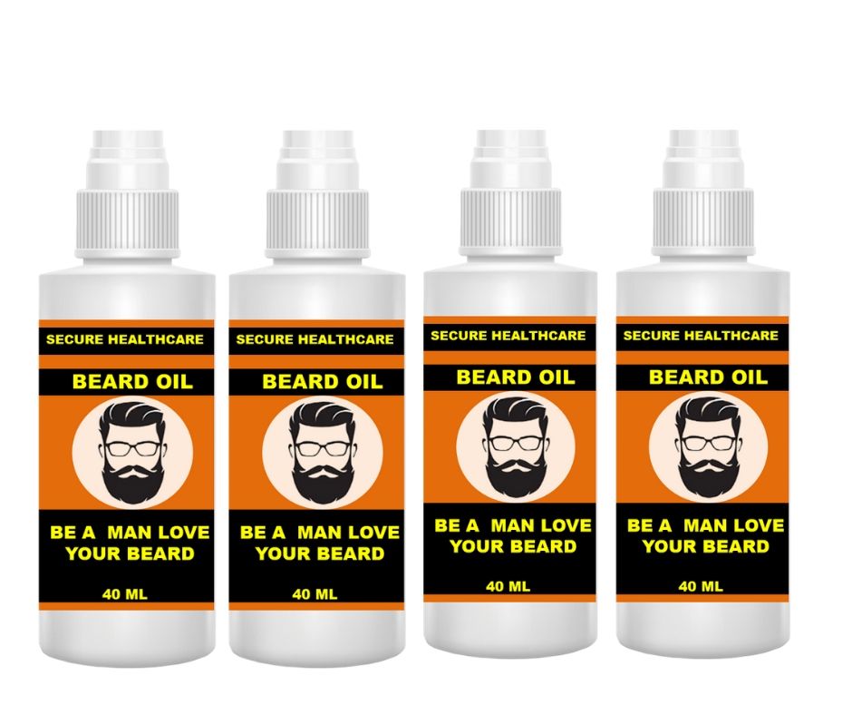 Buy Secure Healthcare Beard Moustache oil 160ml ( Pack of 4 ) Online ...