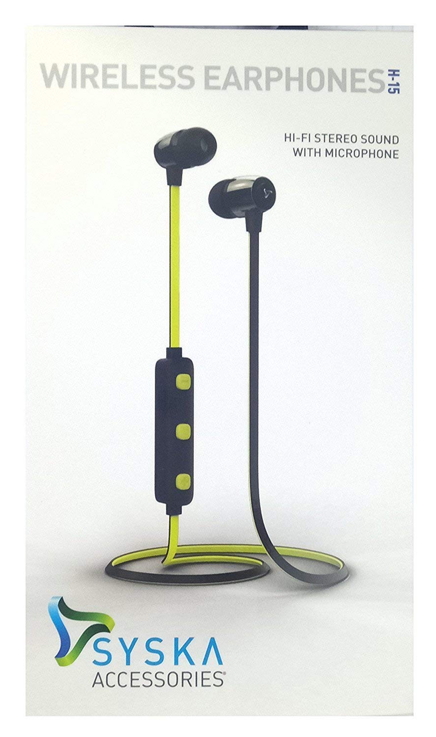 Buy Syska H-15 In the Ear Yellow Wireless Bluetooth Headset Earphone ...