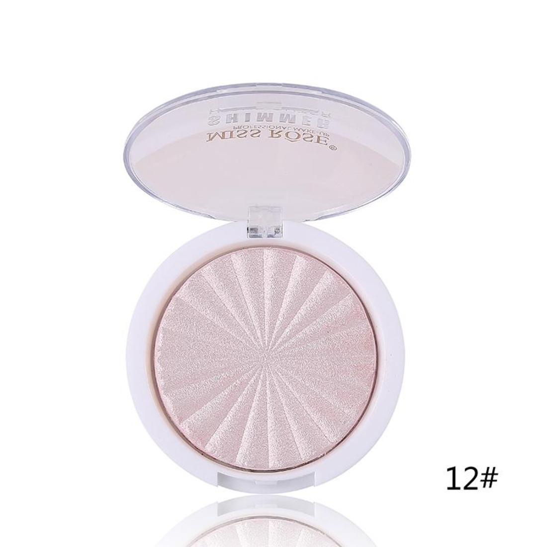 Buy Miss Rose #12 Pink New 3D Shimmer Powder Highlighter Palette Face ...