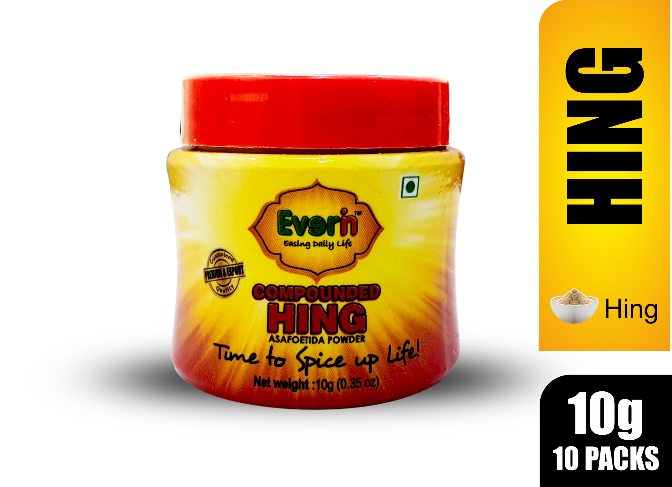 Buy Everin Compounded Asafoetida Hing Powder Pack of 10 10gm each ...