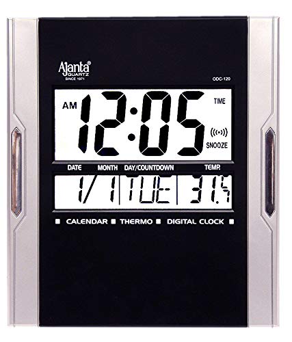 Buy Ajanta Quartz Plastic Rectangle Digital Alarm Wall ClocK ODC 120 ...