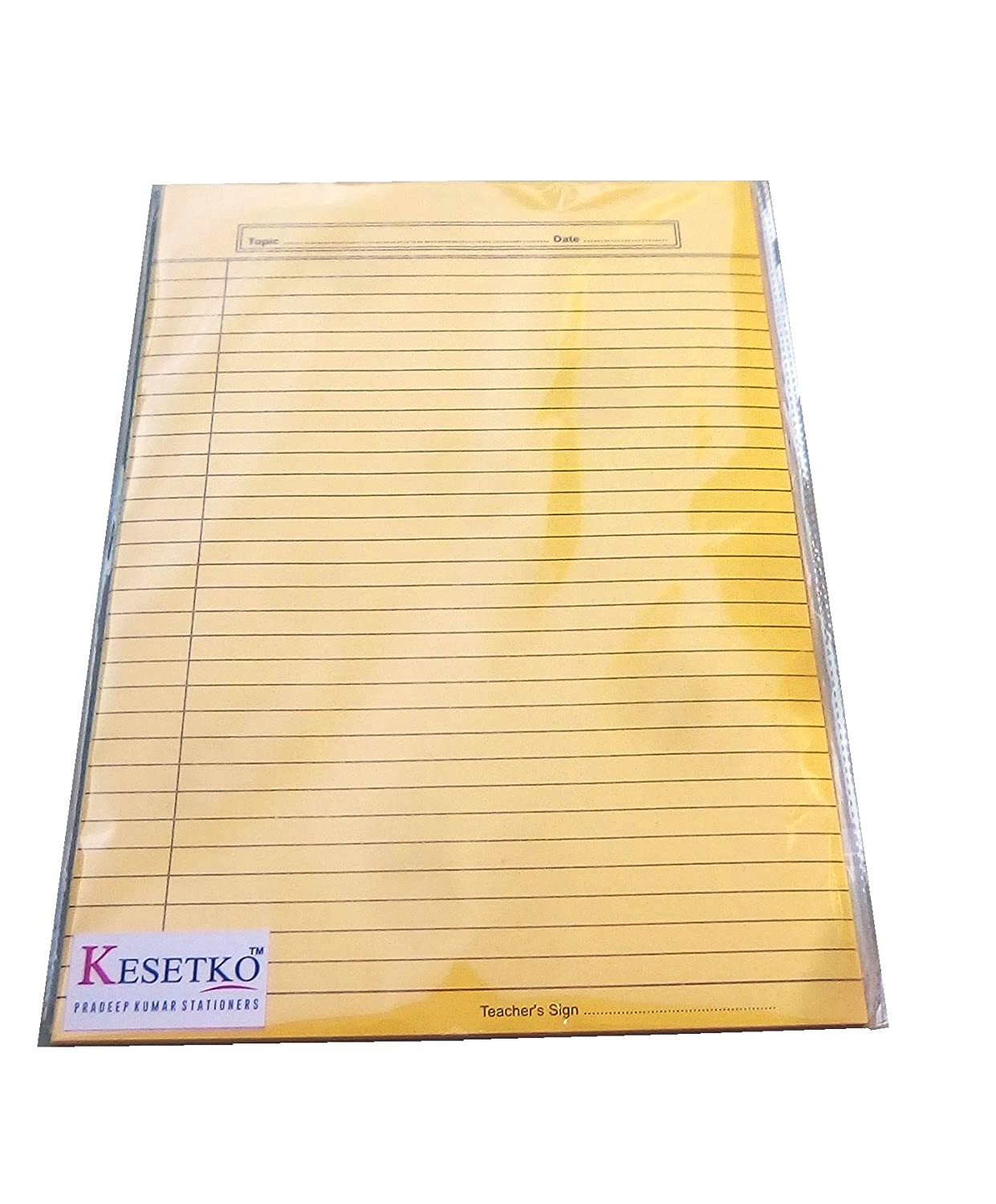 Buy Uc collection A4 Ruled Writing Thick Paper Sheets 50 Pcs One Side Ruled, Multicolor Online ...