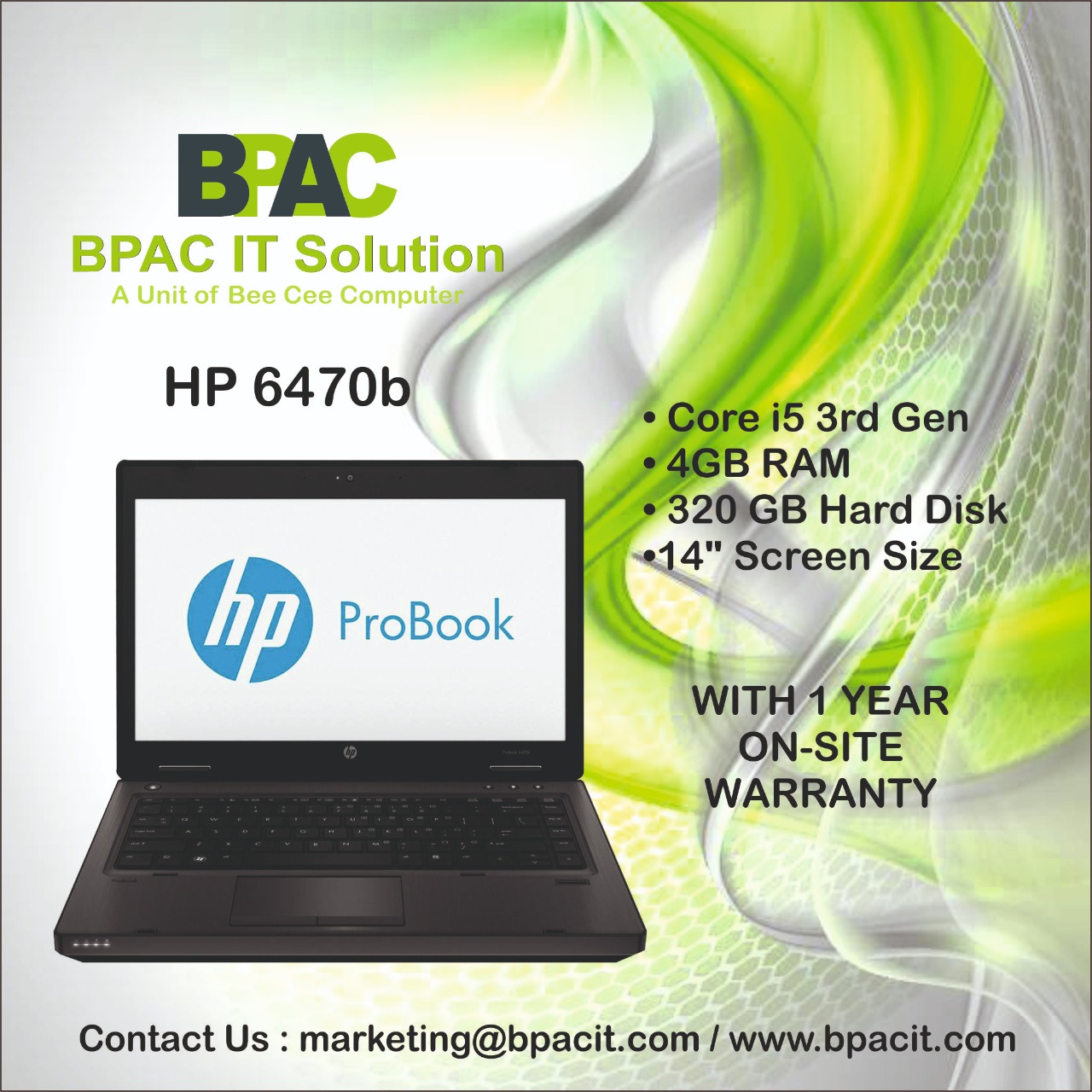 Buy Refurbished Corporate HP-6470b Intel Core i5 3th Gen 4gb ddr3 ram ...