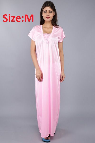 Buy Women Solid Pink Nighty Online @ ₹225 from ShopClues