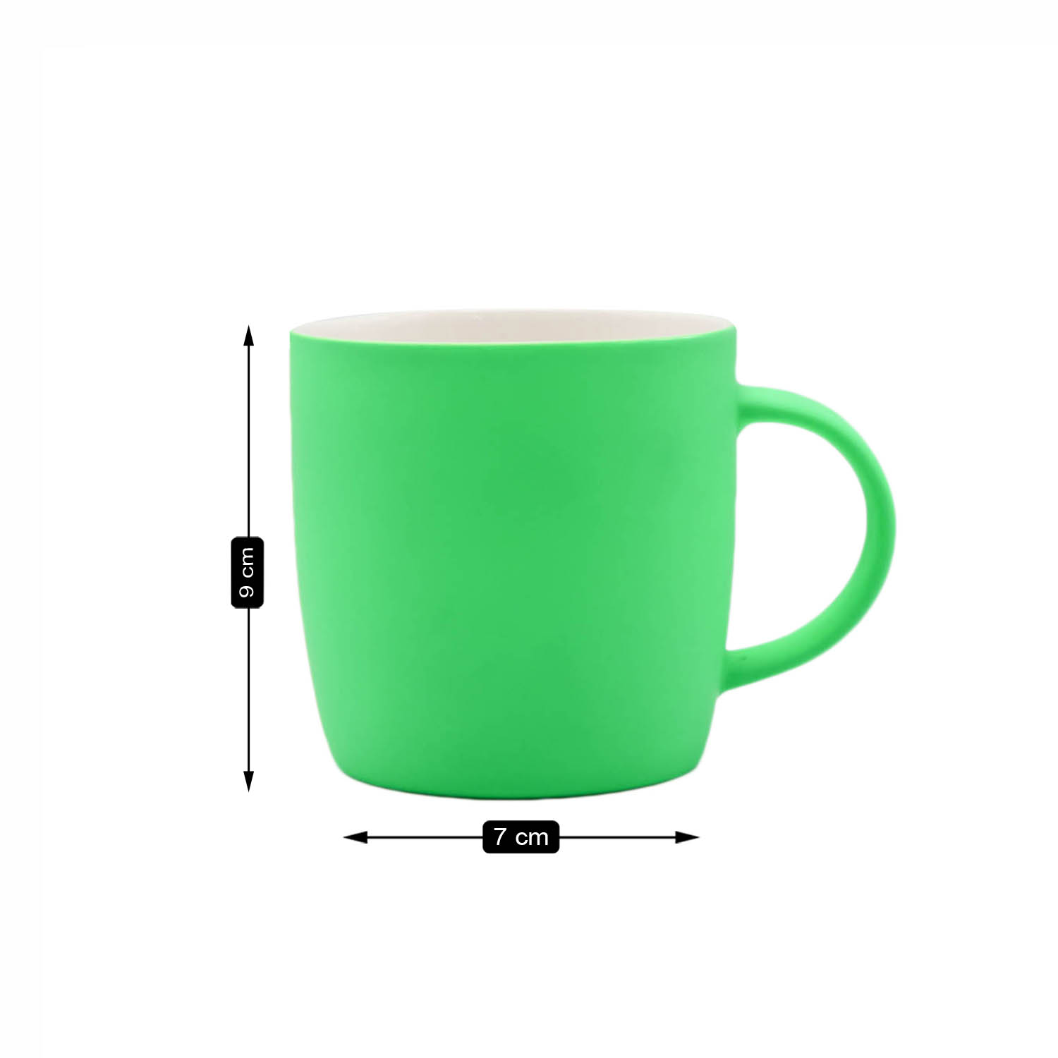 Buy Matte finish Coffee Mugs, Green - 325 ml Online @ ₹300 from ShopClues