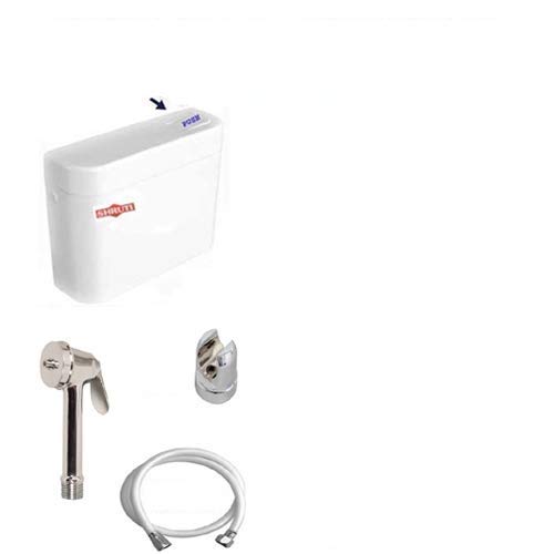 Buy PVC Slim Body Flushing Cistern Flush Tank White 10.Ltr With Brass ...