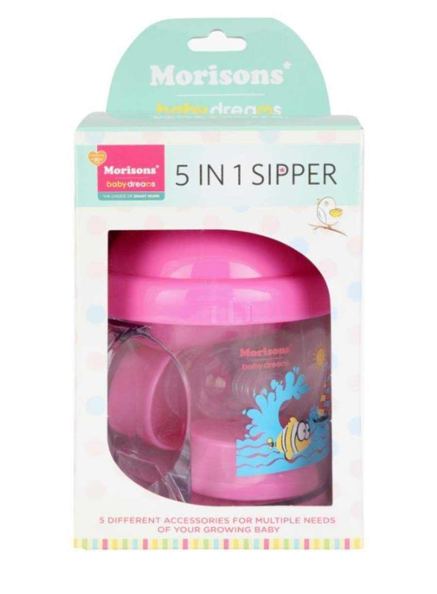 Buy Morisons 5 in 1 Sipper (pink) Online @ ₹349 from ShopClues