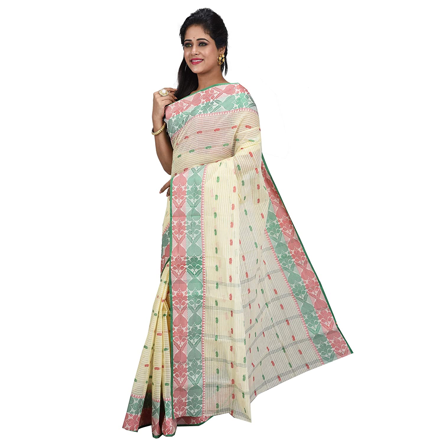 Buy Desh Bidesh Women Pure Bengal Tant Traditional Handloom Bengali ...