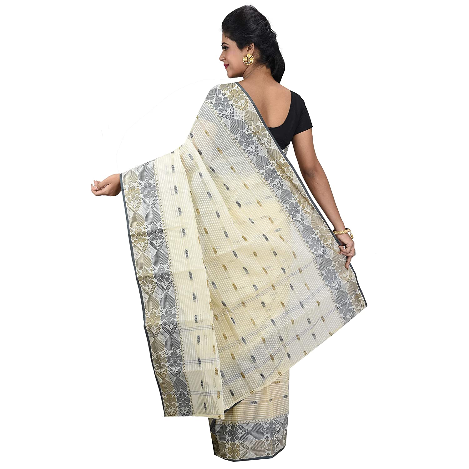 Buy Desh Bidesh Women Pure Bengal Tant Traditional Handloom Bengali ...