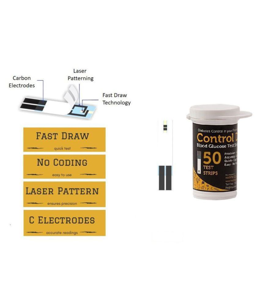 Buy Control D 50 Test Strips HDCDSTP50 Online @ ₹699 from ShopClues