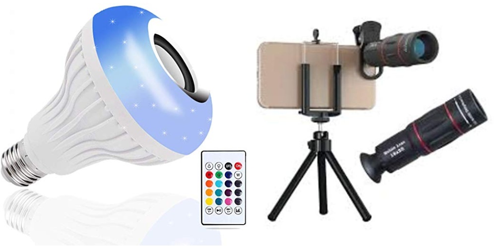 Buy 18x Mobile lens And Bulb portable Bluetooth speaker || Bluetooth ...