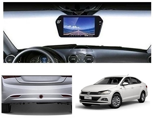 Buy After Cars Volkswagen Virtus ,7 Inch Full HD Bluetooth Back Mirror ...