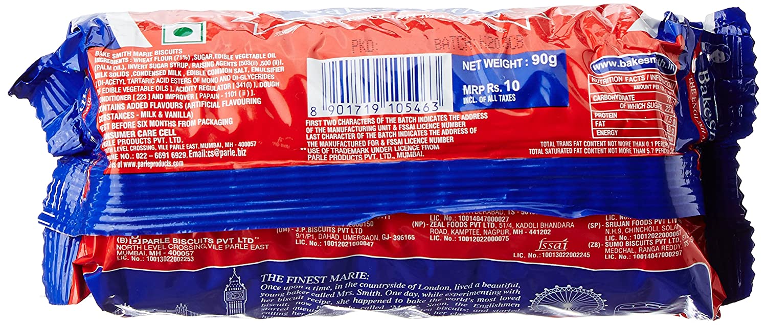 Buy Parle-Original Marie Biscuits-90 Gm Online @ ₹10 from ShopClues