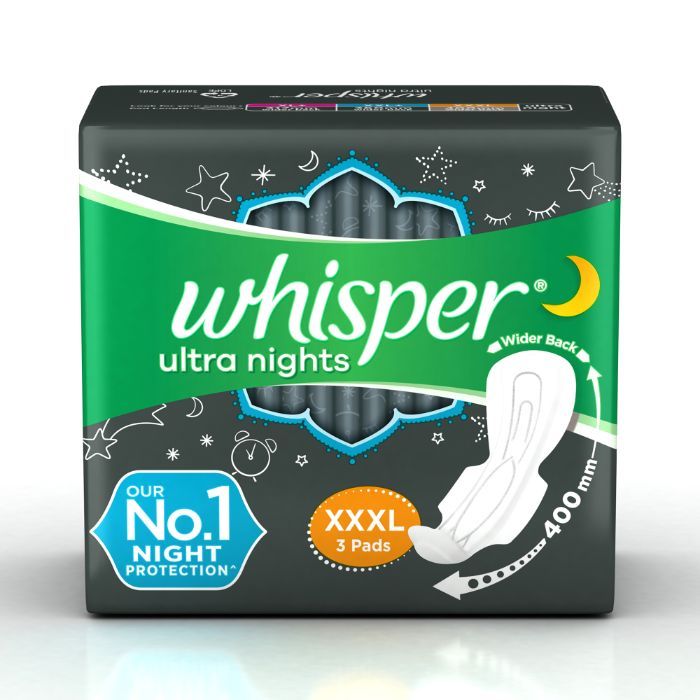 Buy Whisper-Ultra Night Xxxl Plus Wings-10 Pcs Online @ ₹250 from ShopClues