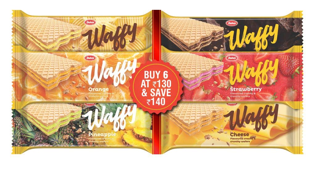 Buy Dukes-Waffy Biscuits Combo Pack-75 Gm*6 Online @ ₹130 from ShopClues