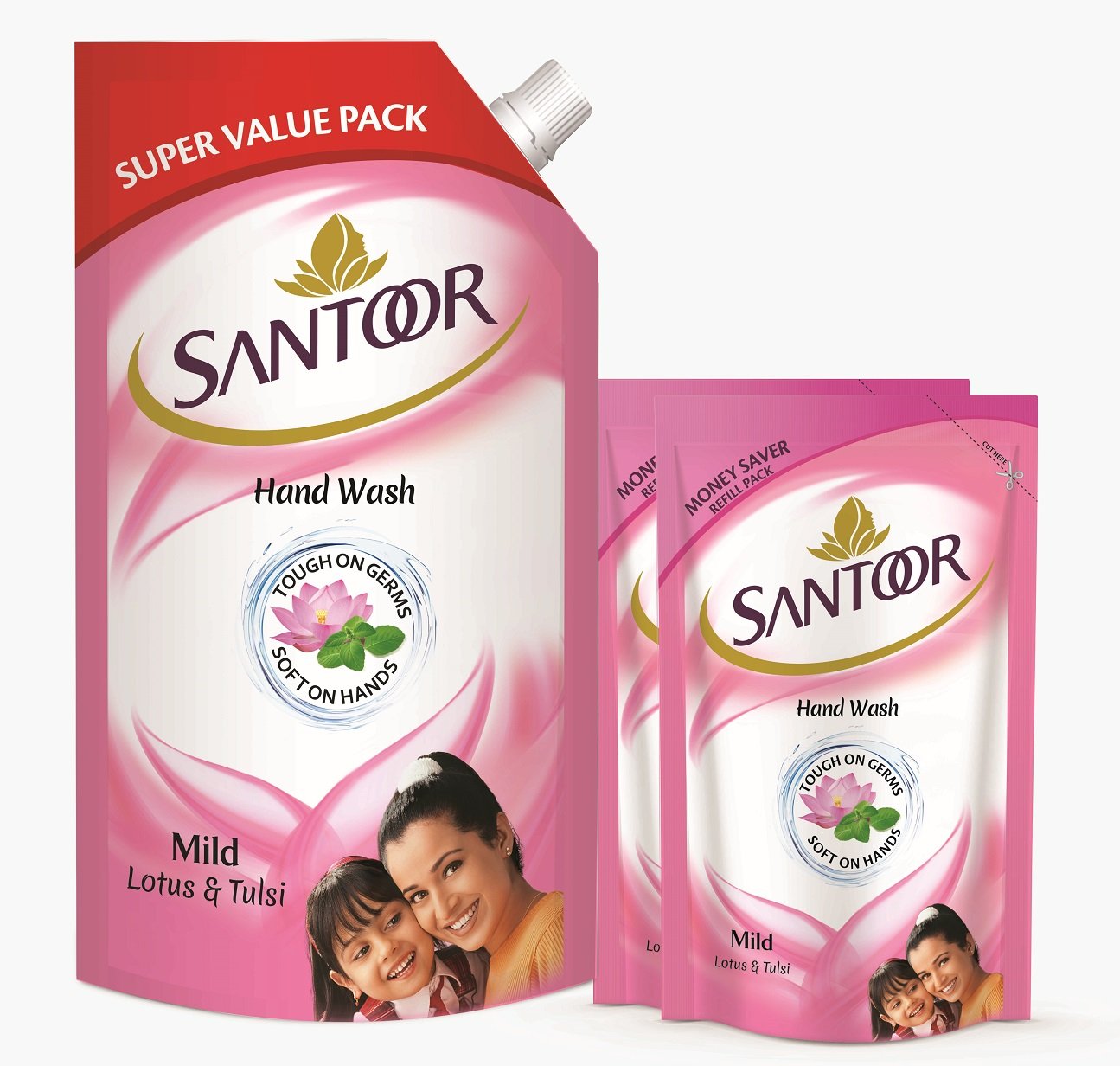 Buy Santoor-Mild Lotus & Tulsi Hand Wash-750 Ml Online @ ₹99 from ShopClues
