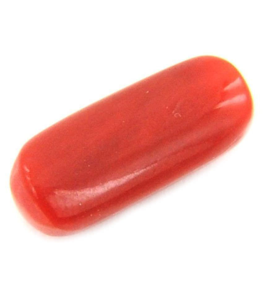 Buy Original Moonga Stone 9 Ratti (8.2 carats) Rashi Ratna Natural and ...