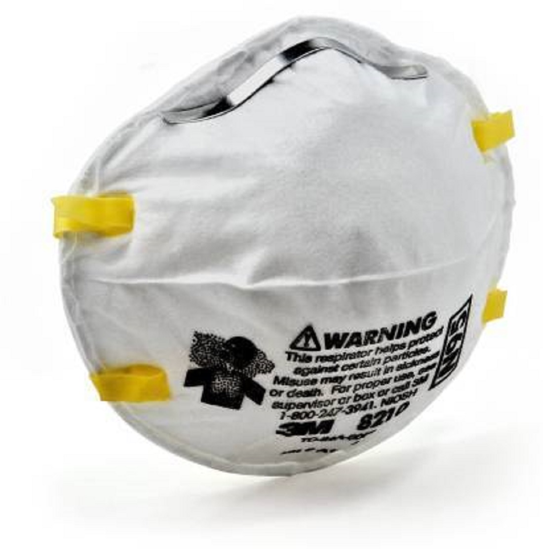 Buy 3M Premium Particulate Respirator 8210 Mask, N95 Mask, NIOSH Approved (Pack of 3) Online ...