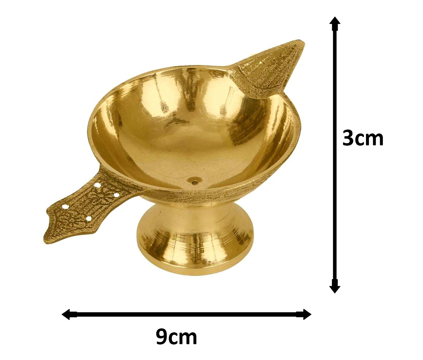 Buy Utkarsh Combo Of Akhand Laxmi Deepak Pital Diya With ( No.1 )Jali ...