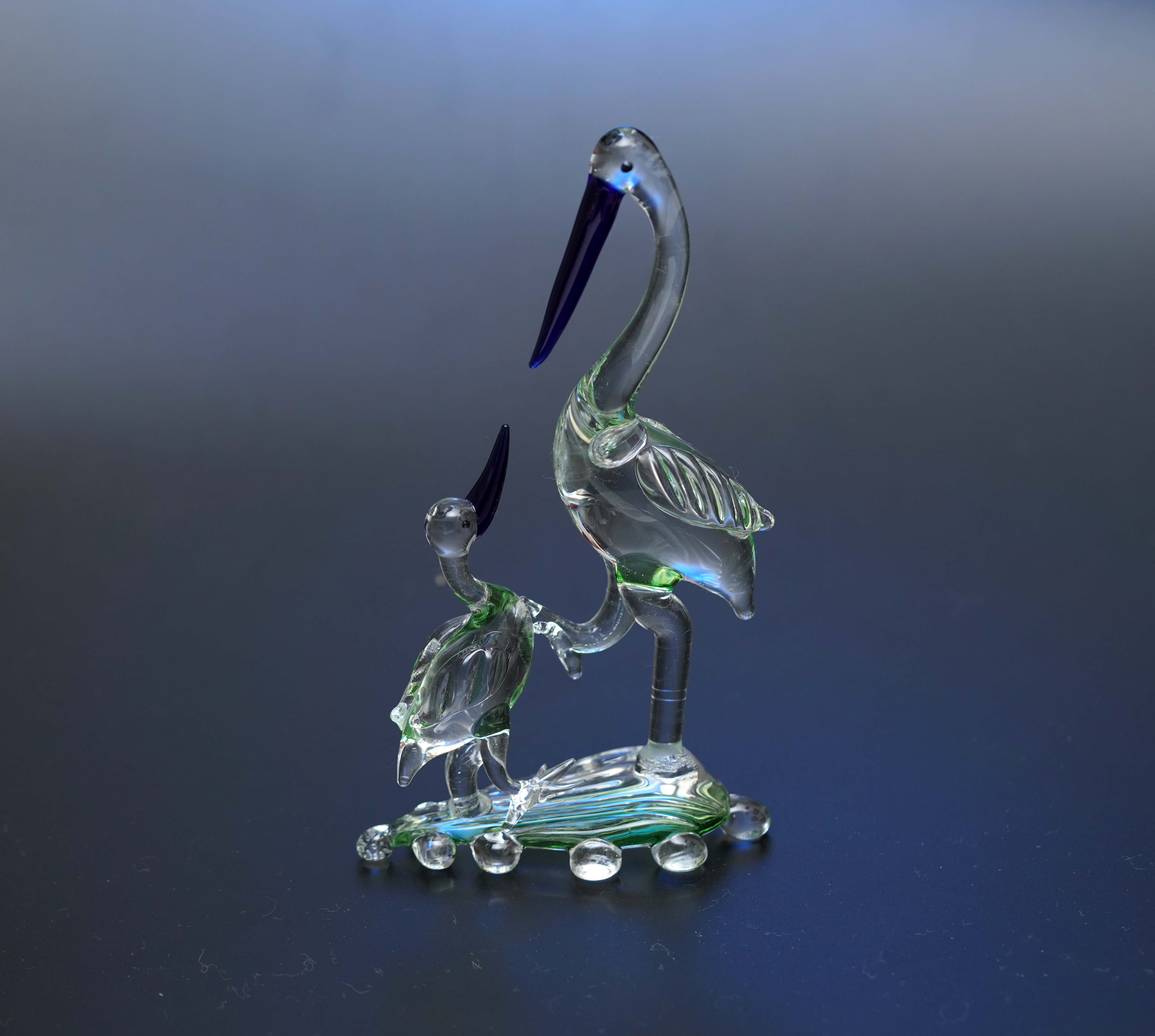Buy Beautiful Bagula and Bagula kid transparent Glass Home Decoration ...