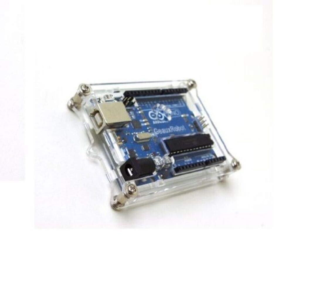 Buy Cam Cart Clear Acrylic Box Enclosure Transparent Case Shell F Arduino Uno R3 Board Module ...