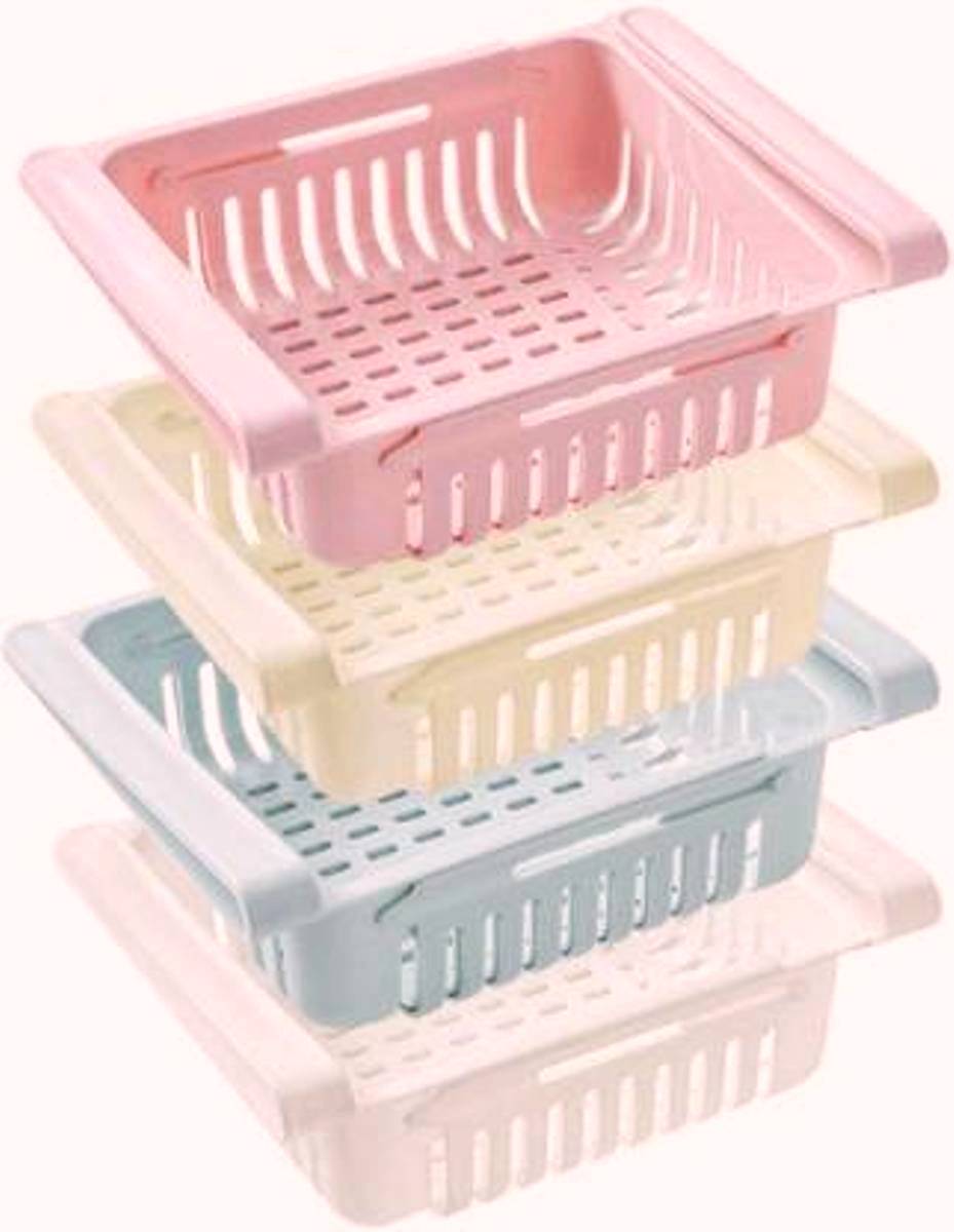 Buy AKsells ADJUSTABLE Fridge Rack Collapsible innovated by Plastic ...