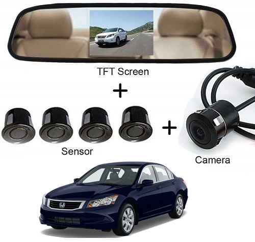Buy After cars 4.3 Digital TFT LED Screen with Reverse Parking Sensor ...