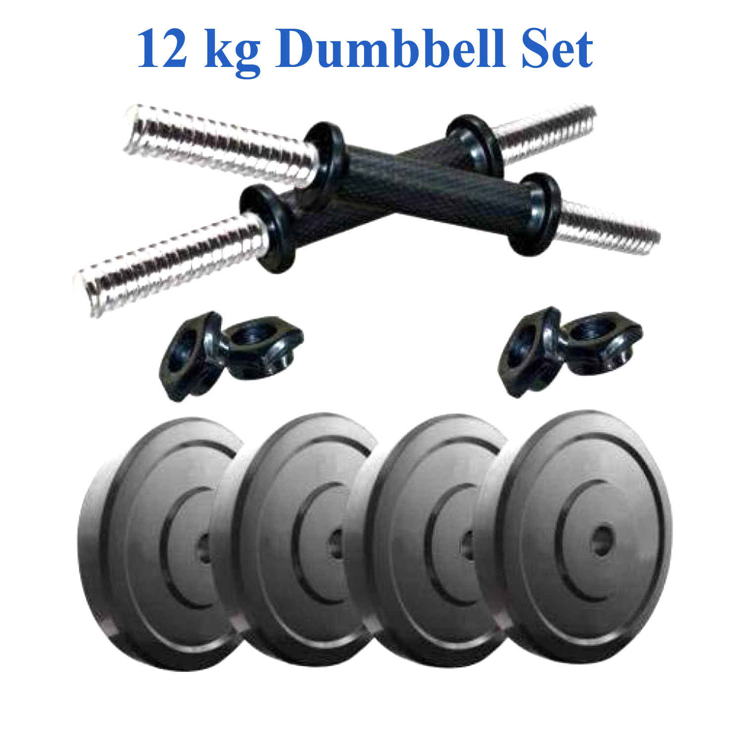 Buy Scorpion 12 kg Dumbbell Set 12 KG Home Gym Dumbbell Set With Gloves ...