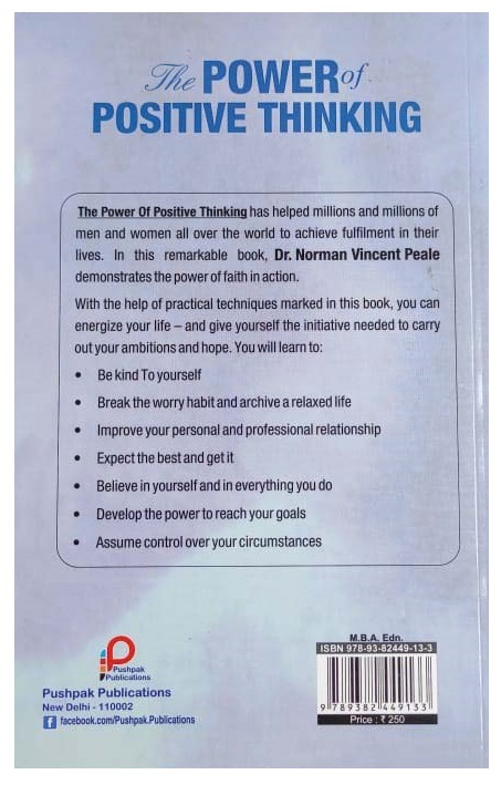 Buy The Power Of Positive Thinking English Paperback By Norman Vincent ...