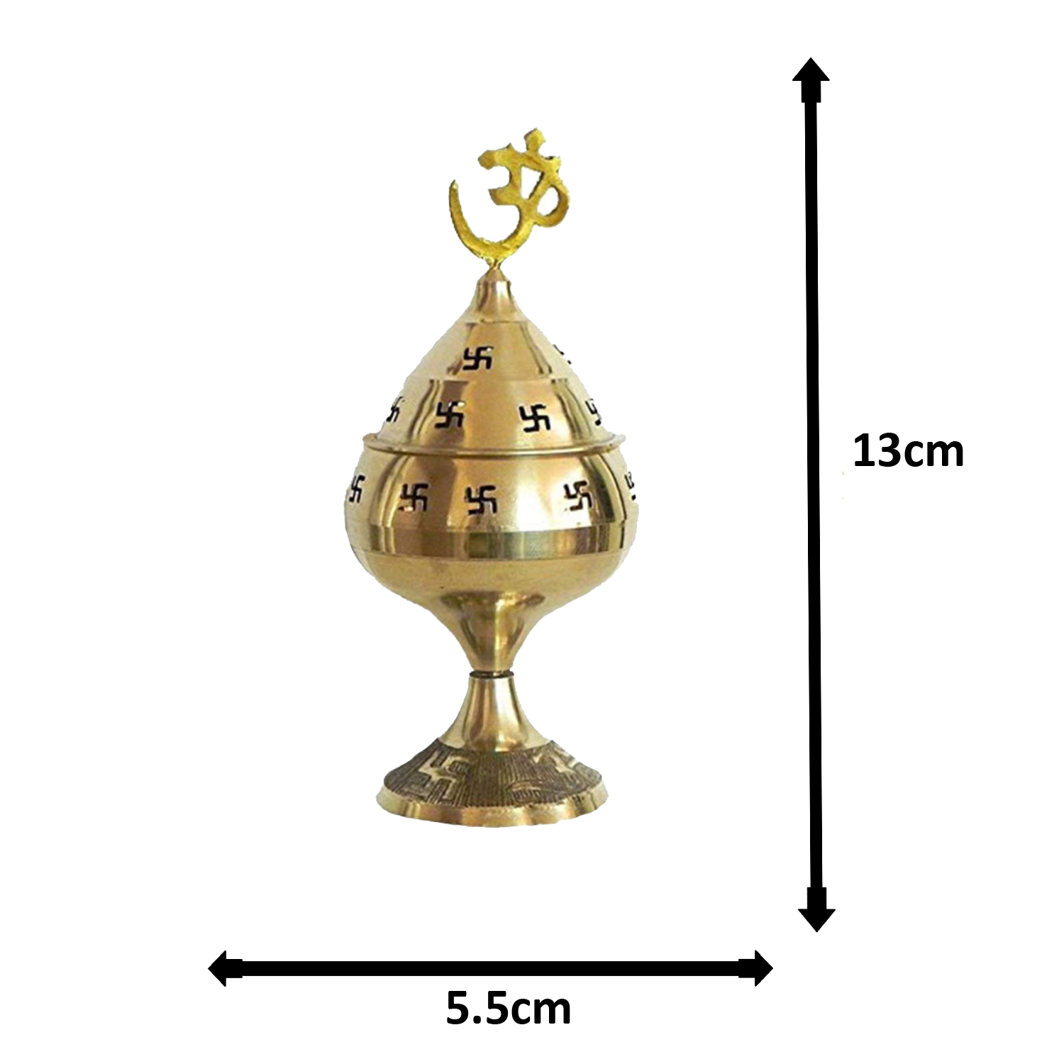Buy Stylewell Combo Of Akhand Laxmi Deepak Pital Diya With ( No.1 )Jali ...