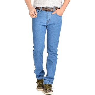 Buy Dawn Men's Pack of 1 Regular Fit Blue Jeans Online @ ₹699 from ...