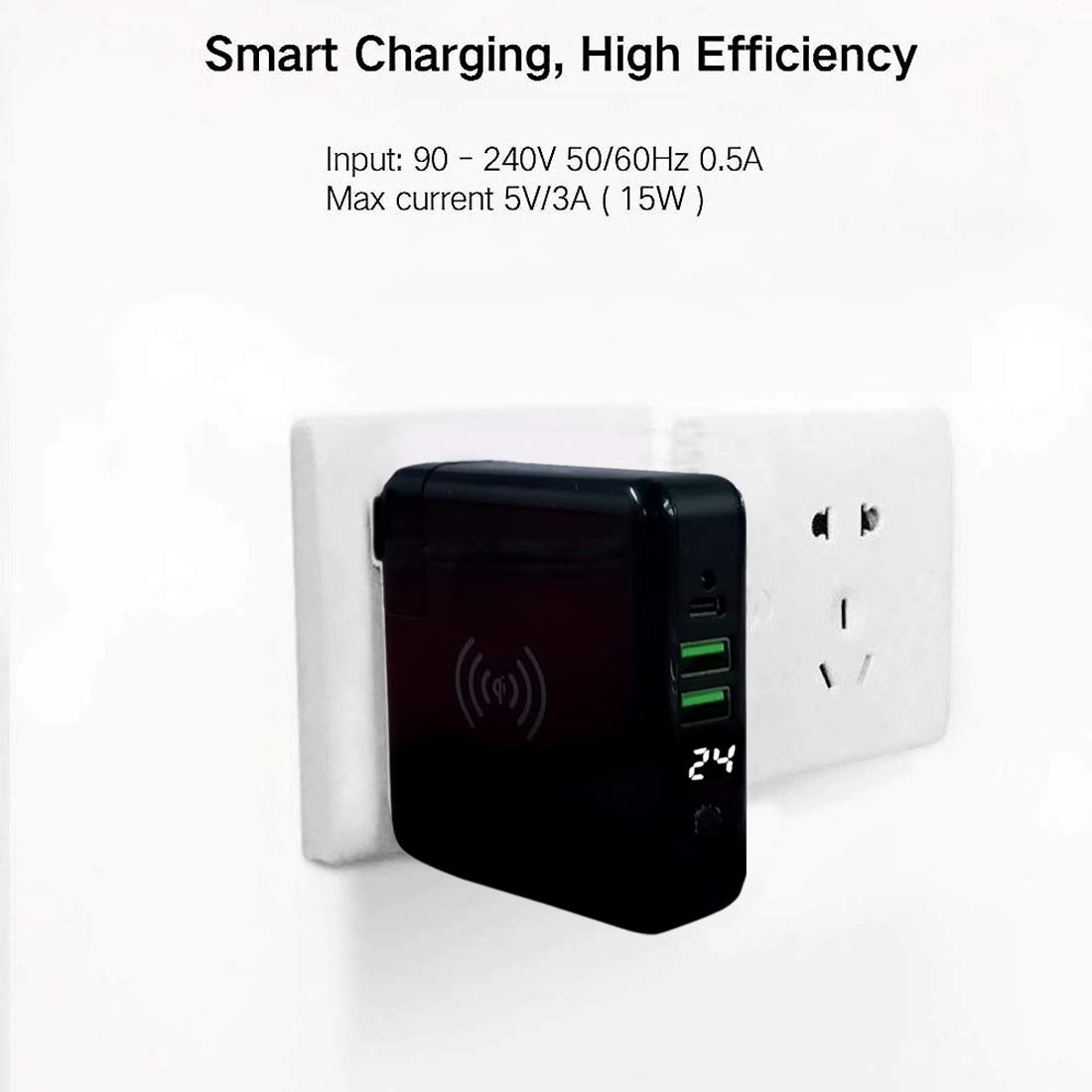 Buy Digibuff Intelligent Charger with 3 amp Wireless Charging Power ...