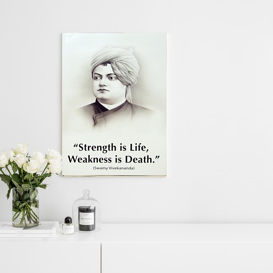Buy Voorkoms Swami Vivekananda Wall Stickers Motivational Quotes Home ...