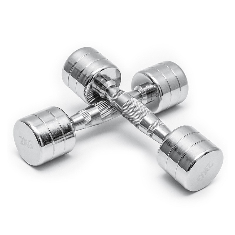 Buy GS Steel Chrome Fixed Dumbbell 5kg (Pair) Fixed Weight Dumbbell (10 ... Buy GS Steel Chrome Fixed Dumbbell 5kg (Pair) Fixed Weight Dumbbell (10 ...