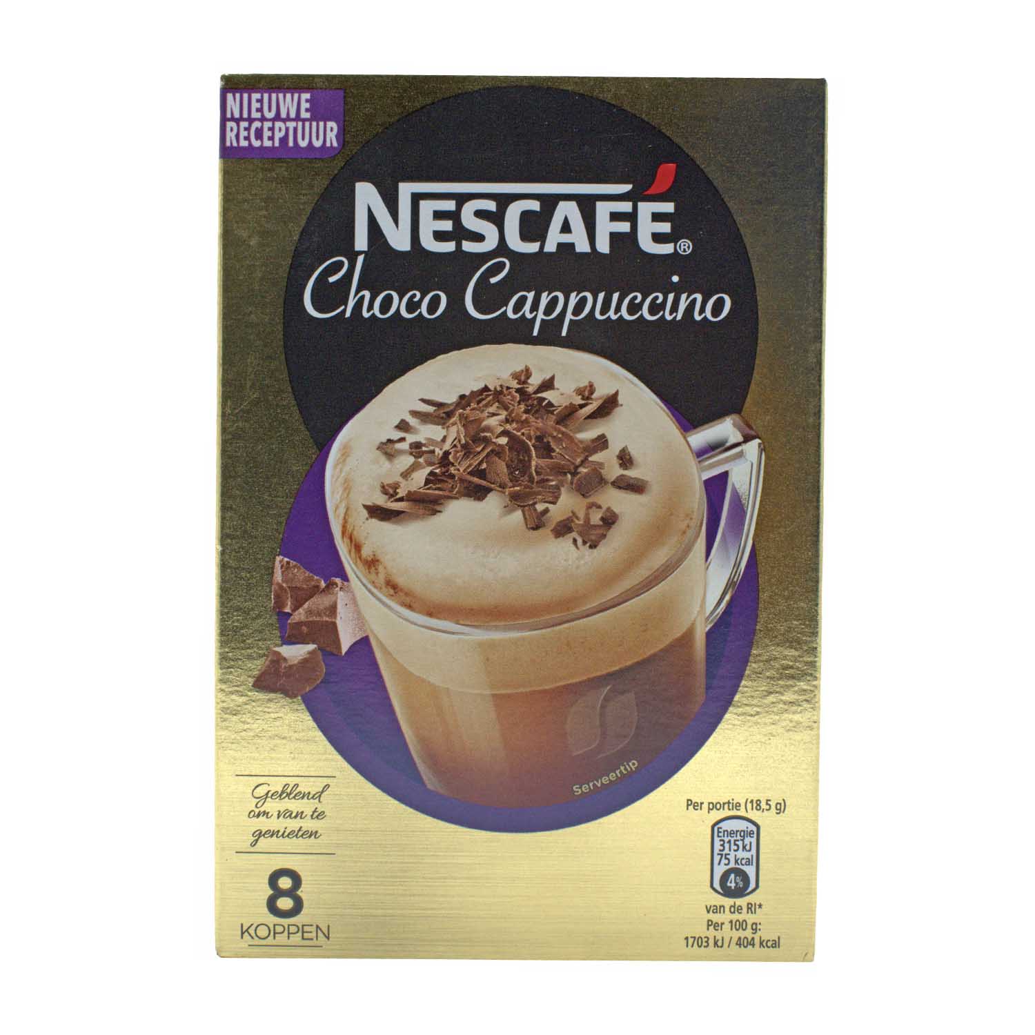 Buy Nescafe Gold Choco Cappuccino, 8 Mugs - 148g (8x18.5g) Online ...