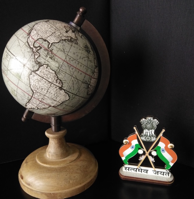 Buy Decorative Indian National Flag Stand with Satyamev Jayate Emblem ...