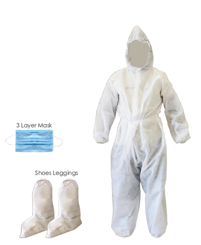 Buy Body Safe Full Body Protection Clothing PPE Suit With Attached ...