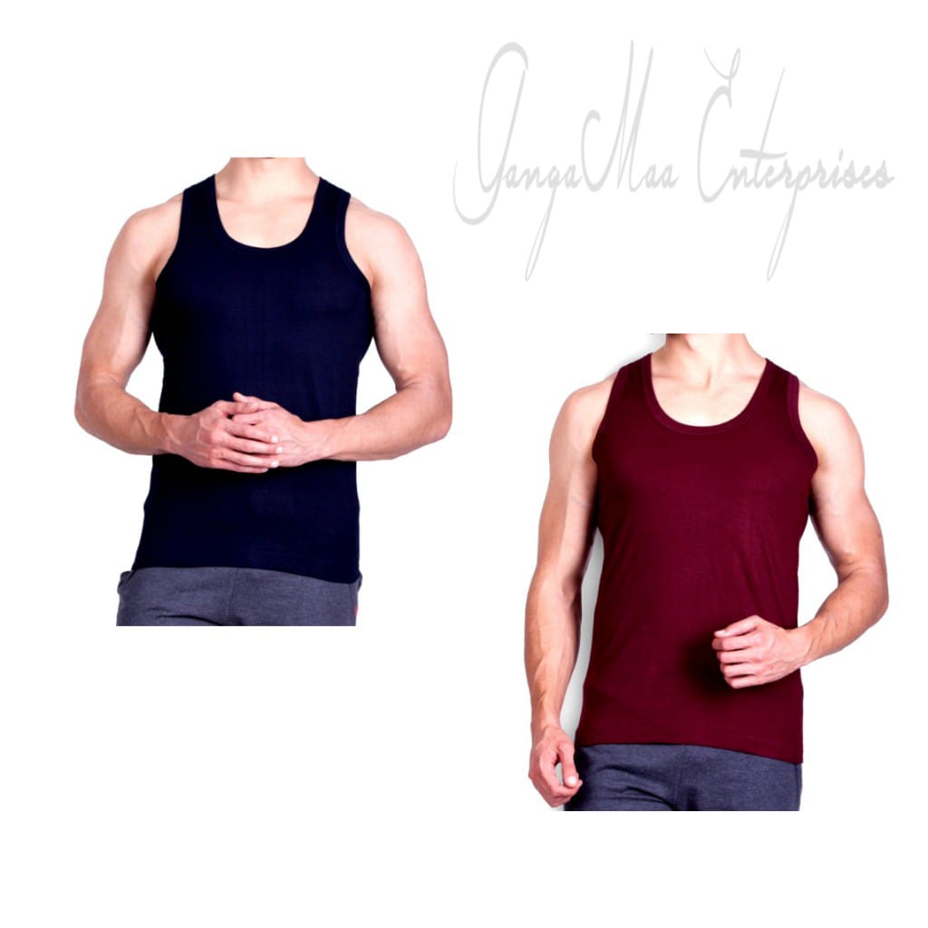 Buy Men's Sando inner Multicolor Vest ( Pack of 2) Online @ ₹261 from ...