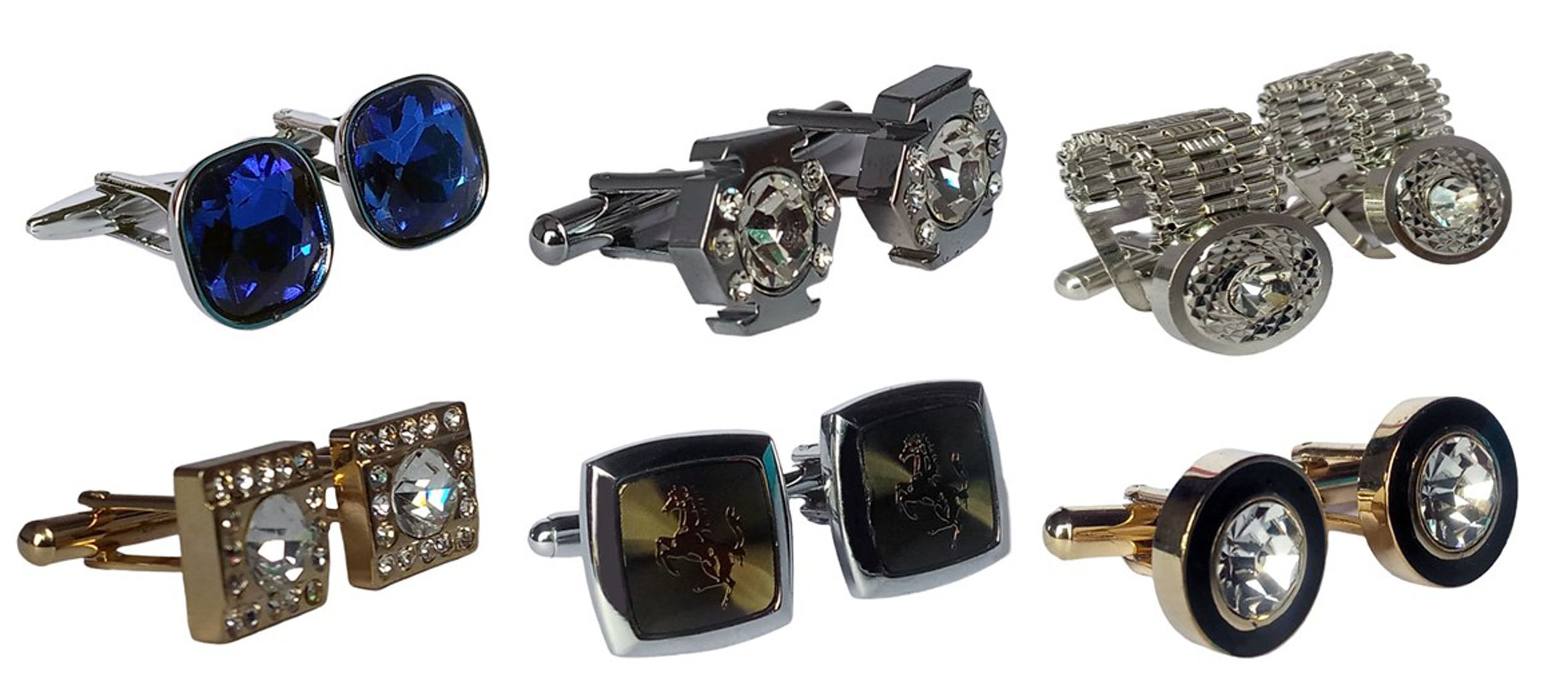 Buy Voici France Mens metal Cufflinks Classic Free Size golden and ...