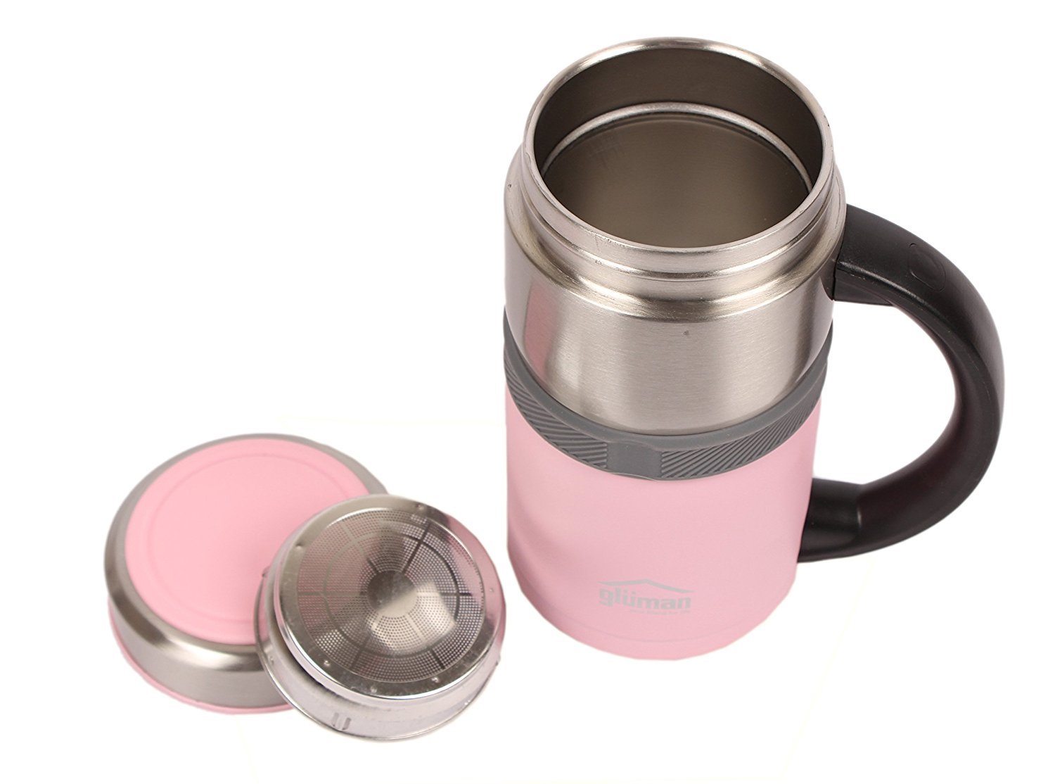 Buy Gluman Mighty Mug Double Wall Stainless Steel Vacuum Insulated ...