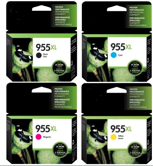 Buy Hp 955xl Plotter Cartridge Pack Of 4 For Use Officejet Pro Series