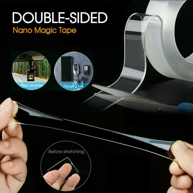 Buy Double sided Nano Magic Strong Grip Waterproof Traceless Removable Washable Adhesive ...